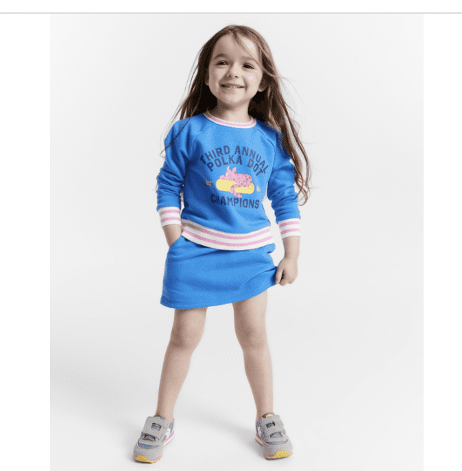 Epic Threads Toddler Girls Polka Dot Champs Top & Skirt, 2 Piece Set ...