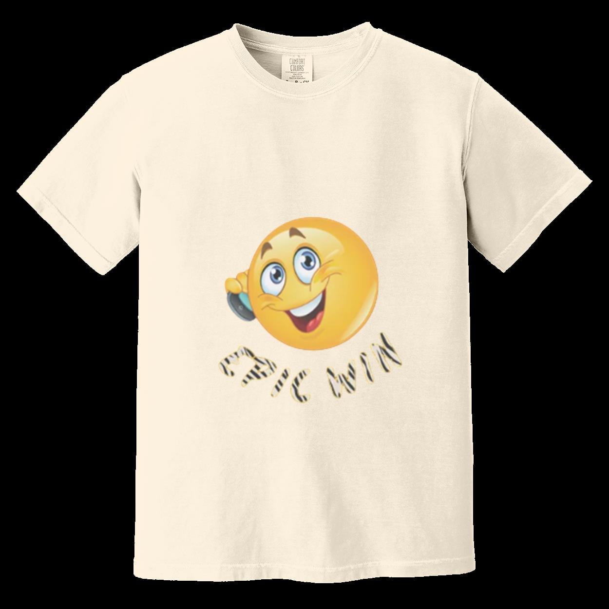 Epic Win Emoji Celebration Fun Meme Victory Graphic Inspired Comfort Color T-Shirt, for men ...