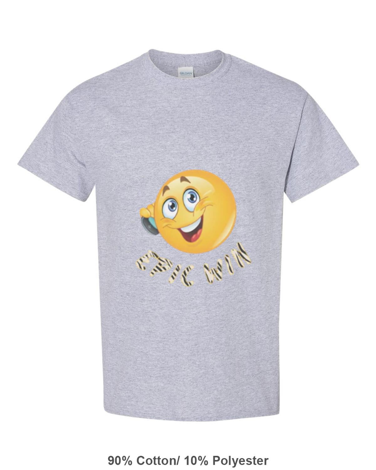 Epic Win Emoji Celebration Fun Meme Victory Graphic Inspired T-Shirt ...
