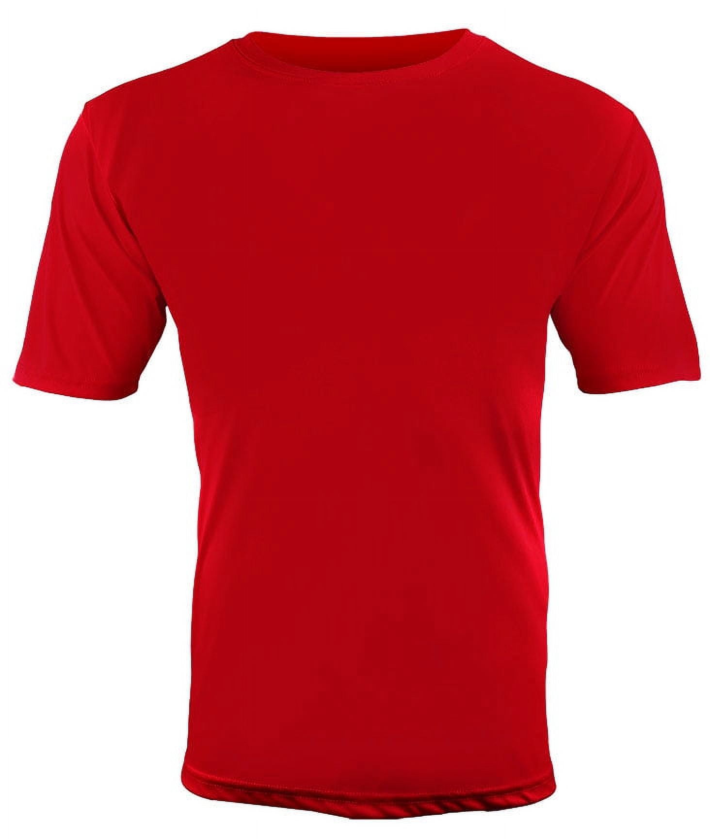 Epic Youth Cool Performance Dry-Fit Crew Red T-Shirt Jerseys - Walmart.com