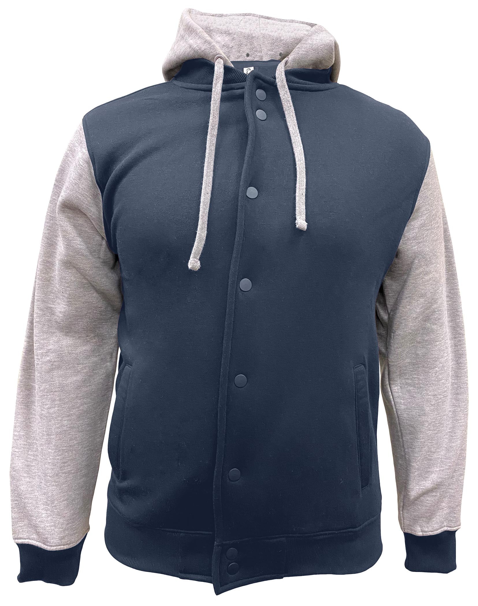 Epic Youth Letterman Varsity Jacket, Solid Trim Cotton Blend - Walmart.com