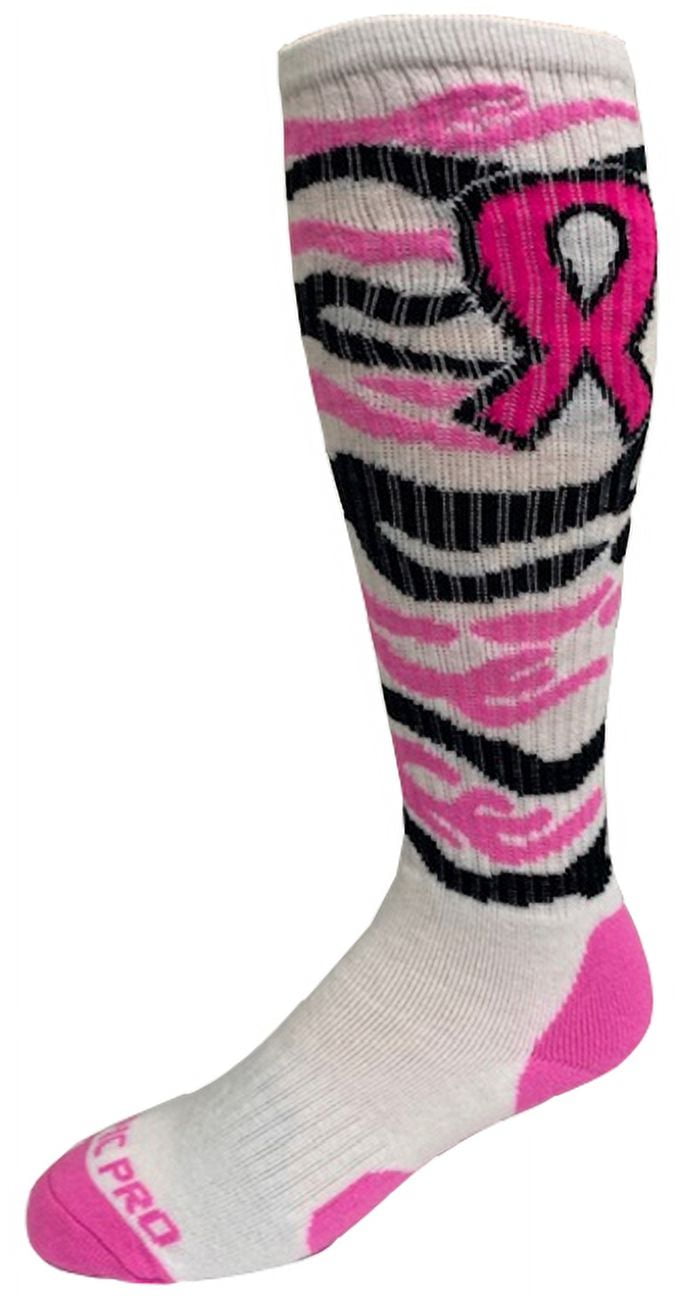 Epic Youth Over-The-Calf Breast Cancer Awareness Tiger Stripe Pink ...