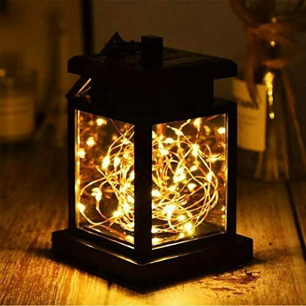 EpicGadget Solar Lights Outdoor Hanging Solar Lantern, Solar Powered ...