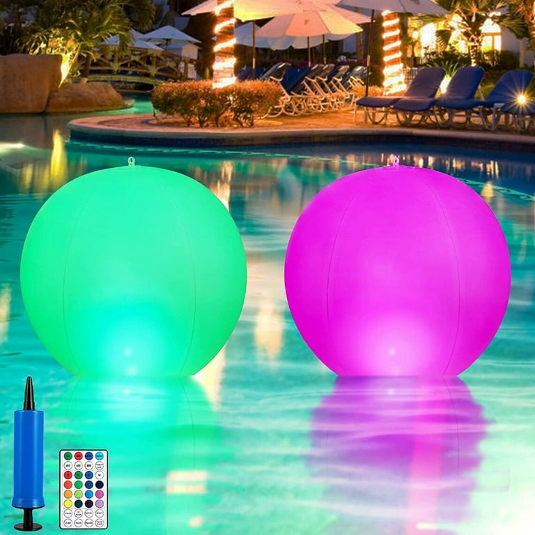 Floating Solar Globe Lights Floating Pool Lights Inflatable Waterproof