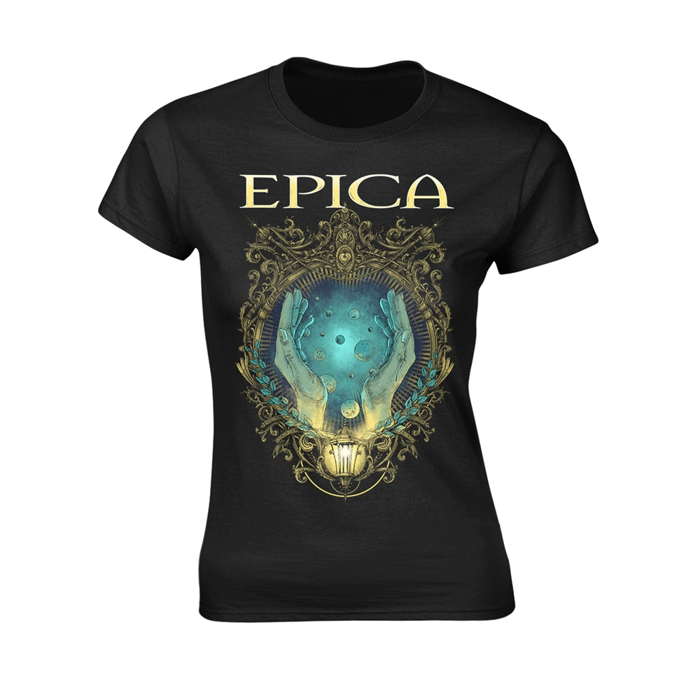 Epica T Shirt Mirror Band Logo new Official Womens Skinny Fit Black ...