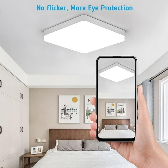 Epicflare 48W LED Ceiling Light, Bright Kitchen & Bathroom Lamp, Energy ...