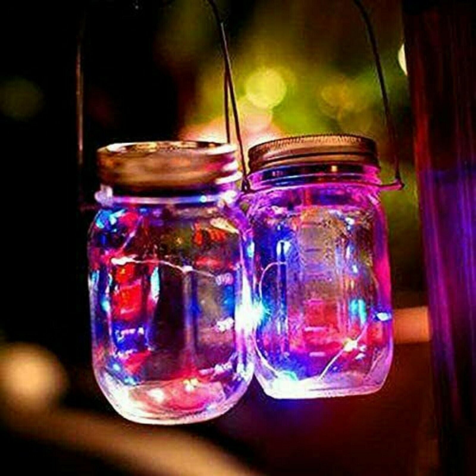 Epicgadget Outdoor Hanging Solar Lights (Mason Jars Included ...