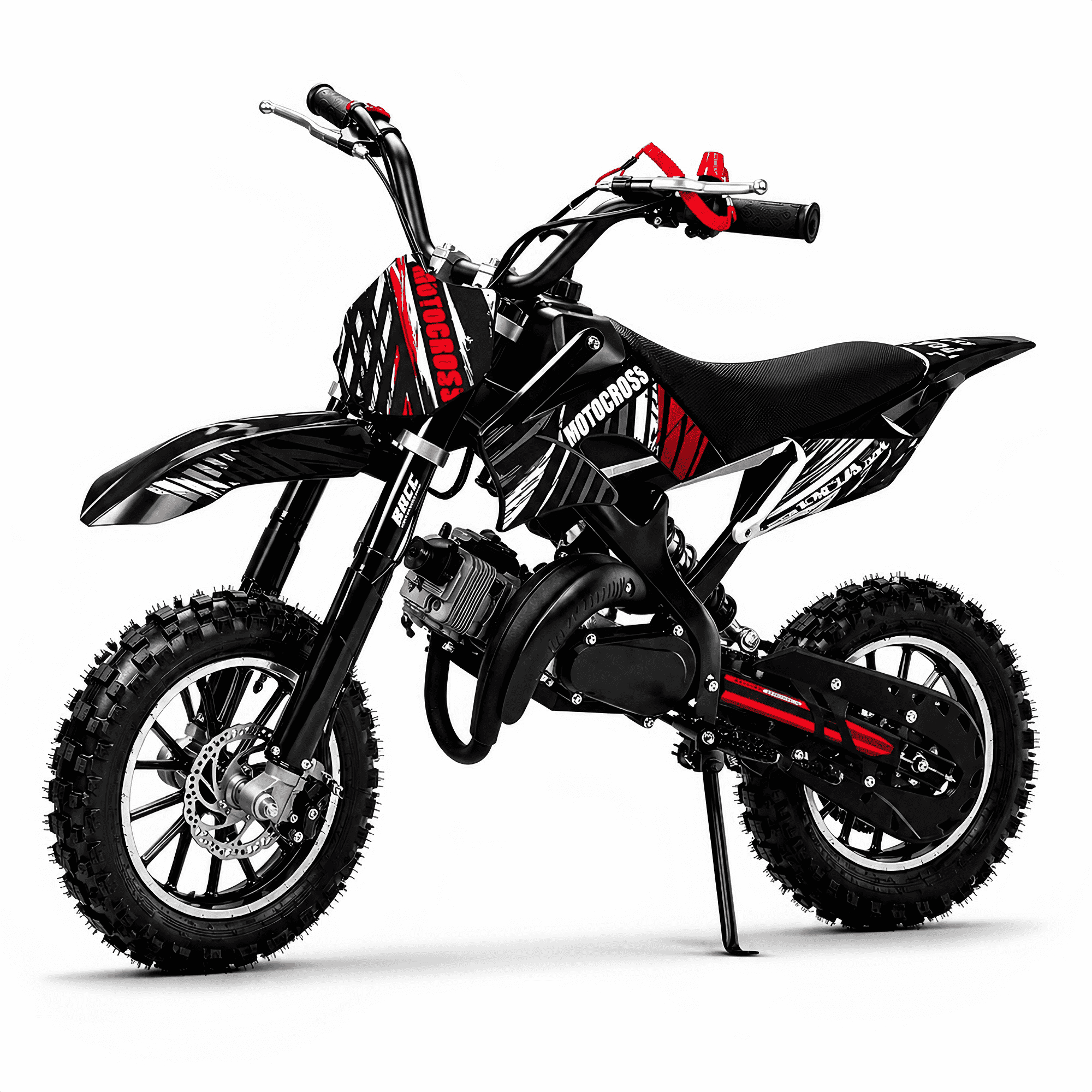 Epicord 50cc Kid Dirt Bike,2-Stroke Gas Mini Bike for Kids 8-14 Shock ...