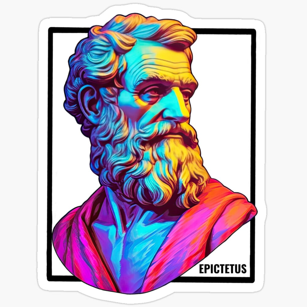 Epictetus Roman Bust Stickerphone Decal Water Bottle Stickers, Vinyl ...
