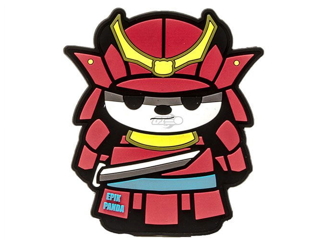 Epik Panda Samurai Panda Thunder PVC Patch - Walmart.com