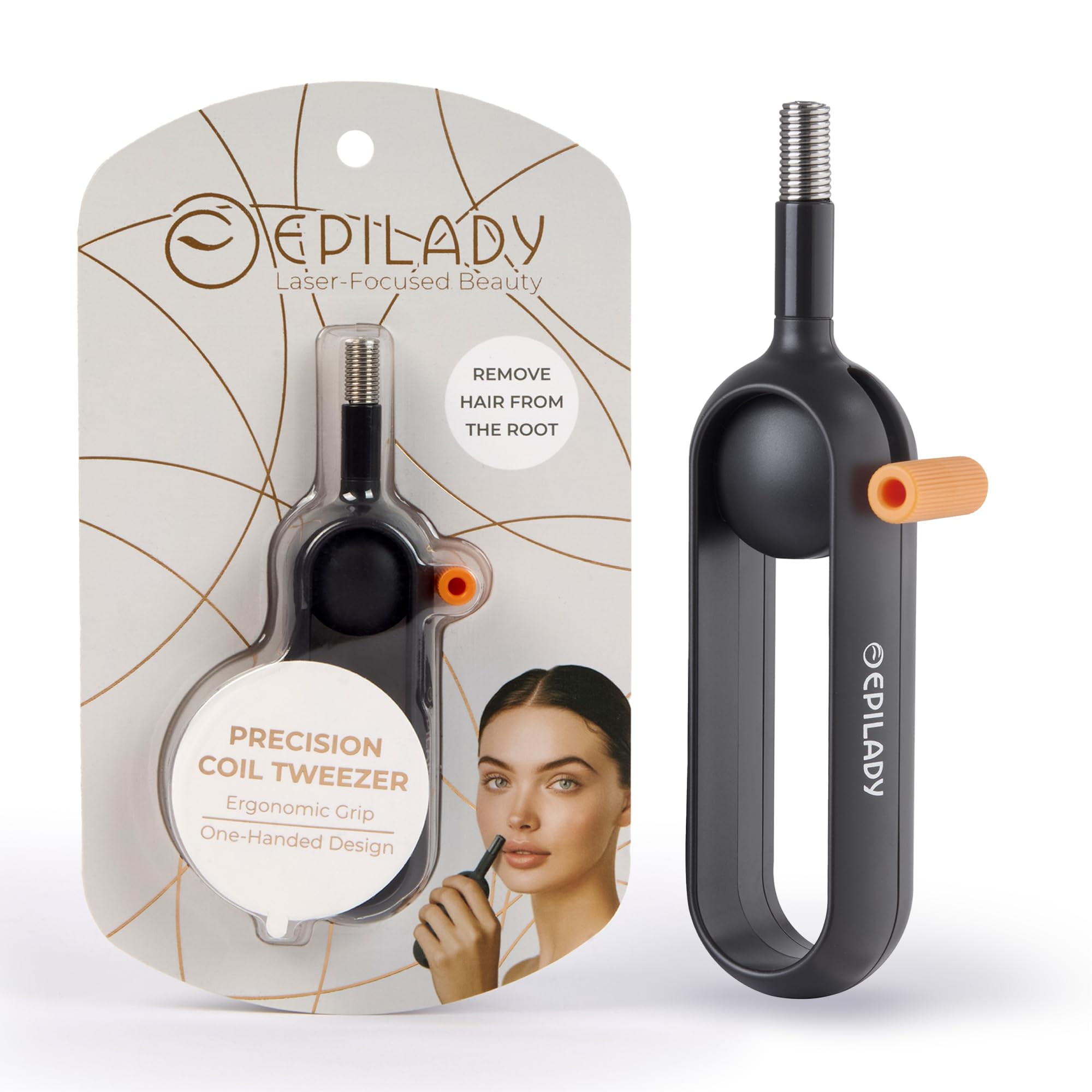 Epilady Precision Coil Tweezer, Facial Hair Remover for Women & Men ...