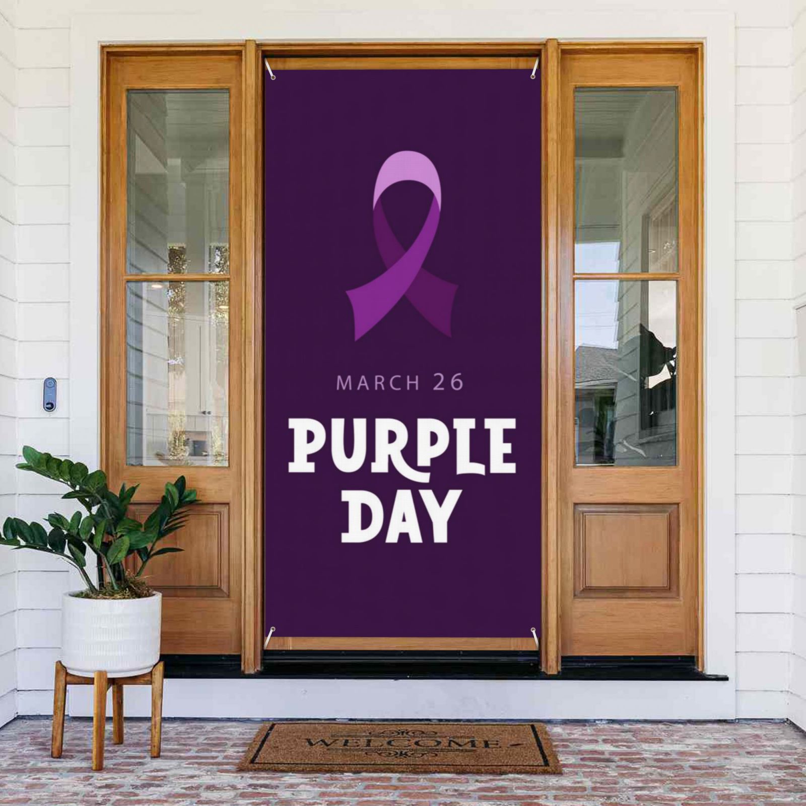 Epilepsy Awareness Day 2024 Door Cover Decoration Backdrop Banner Flag ...
