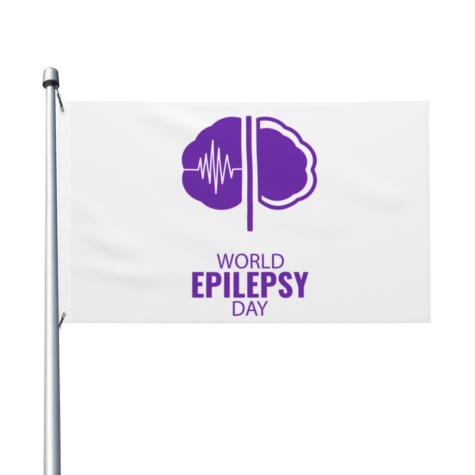Epilepsy Awareness Day Flag 3x5 Ft Double-Sided Flag Outdoor Sign Party ...