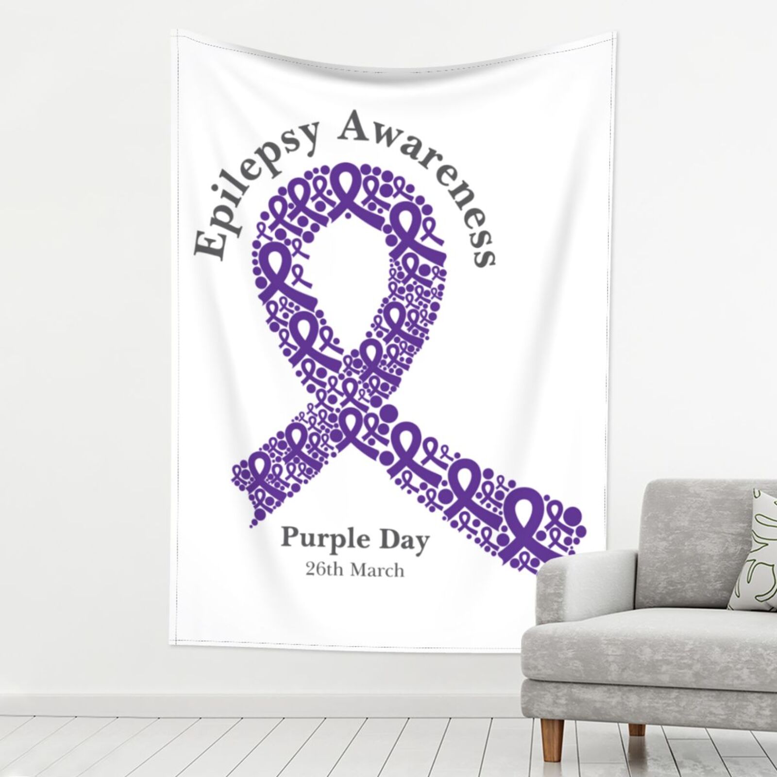 Epilepsy Awareness Day Tapestry Banner Backdrop Flag Background ...