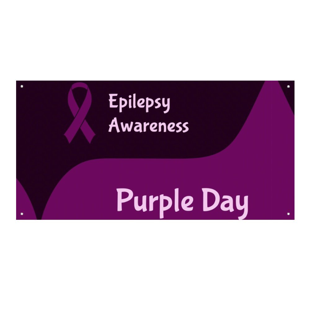 Epilepsy Awareness Month Banners Flag Hanging Backdrop Sign Wall ...