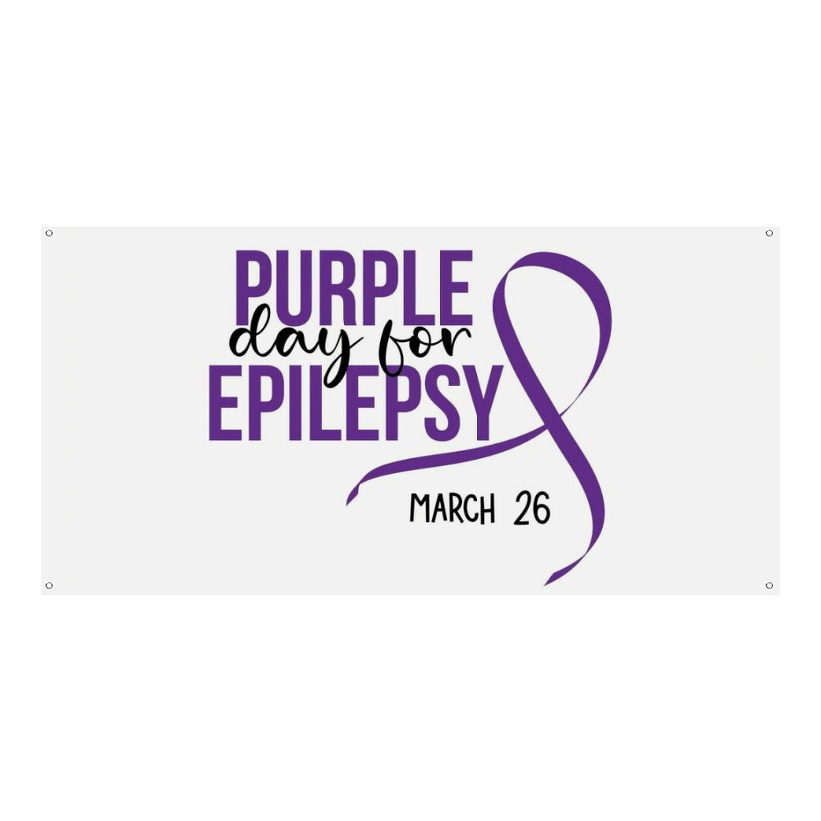Epilepsy Awareness Month Banners Flag Hanging Backdrop Sign Wall ...