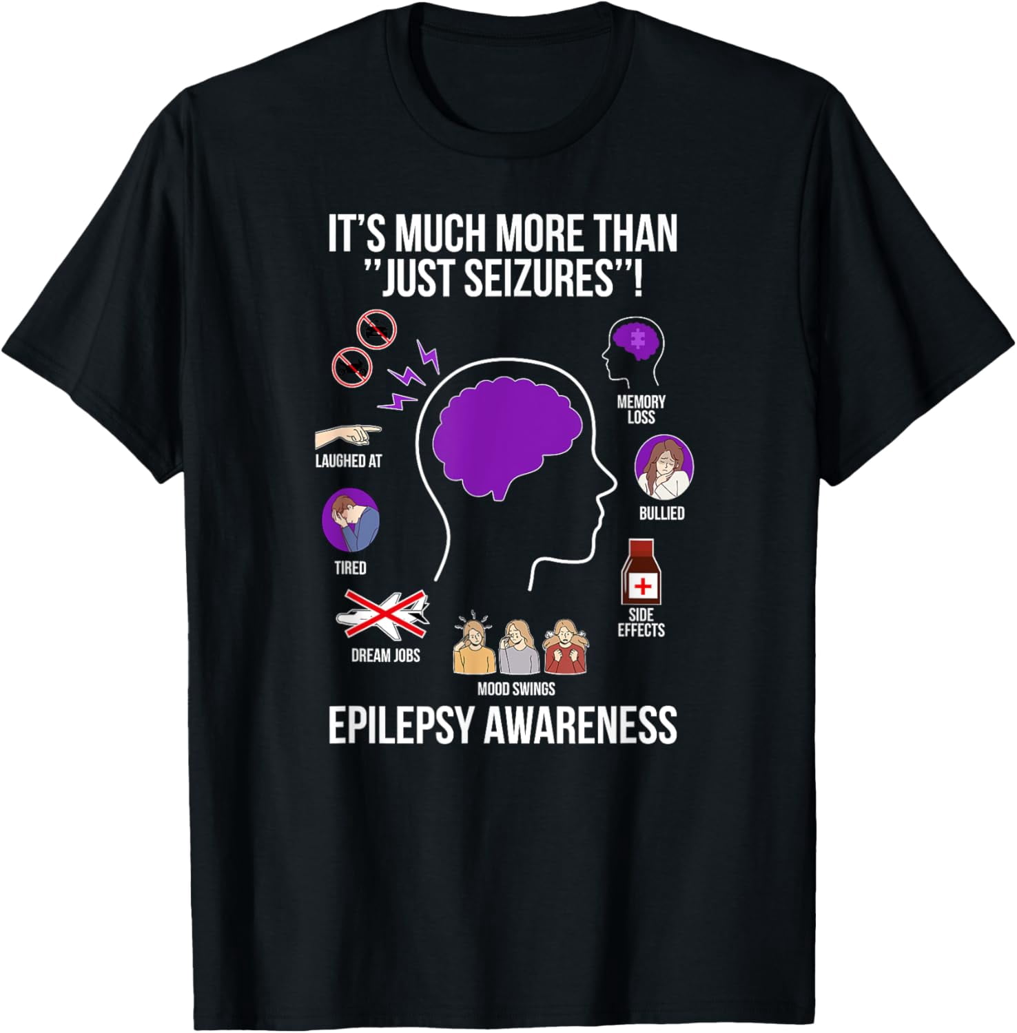 Epilepsy Awareness Month Epilepsy Warrior T-Shirt - Walmart.com