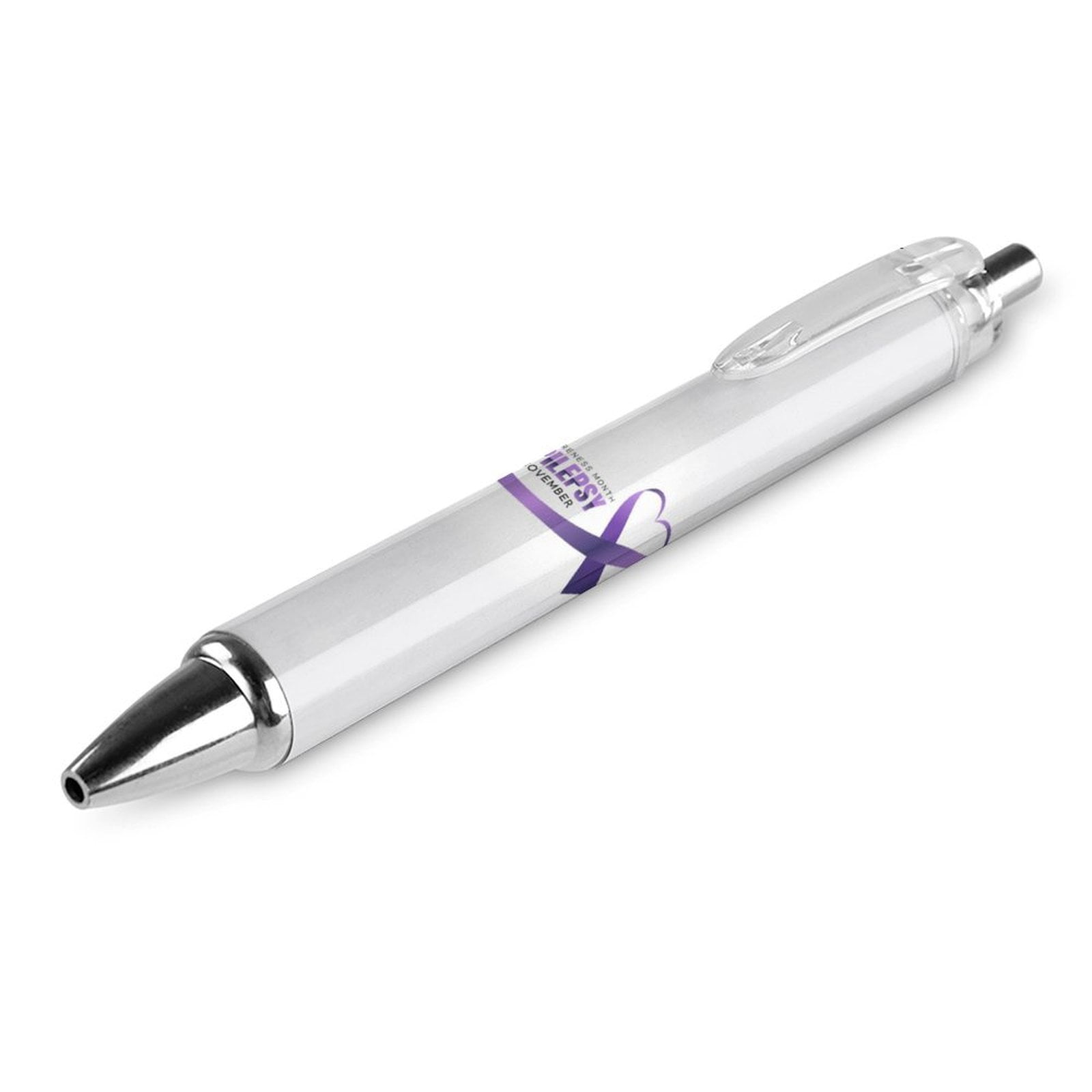 Epilepsy Awareness Month Purple Ribbon Ballpoint Pen Retractable Pens ...