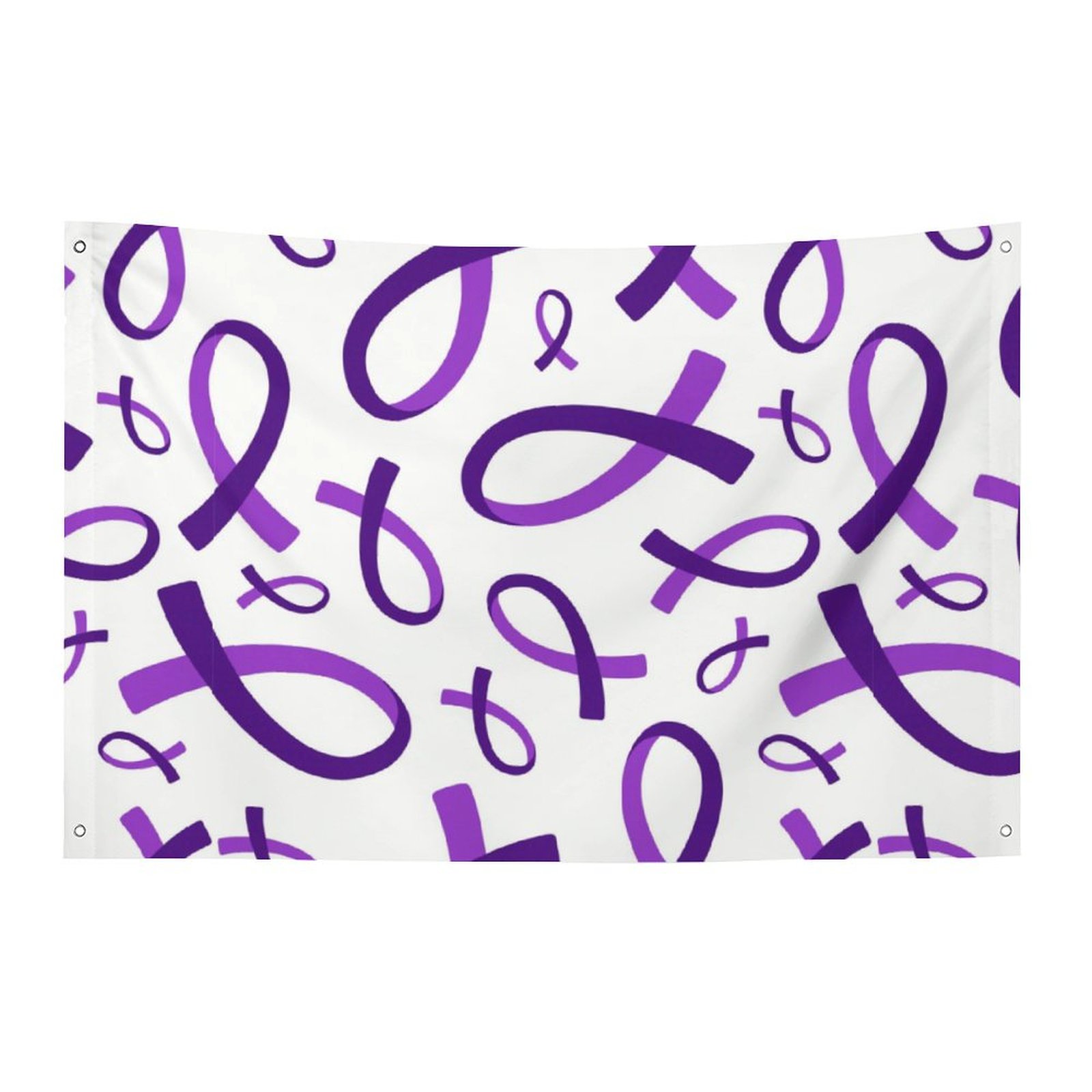 Epilepsy Awareness Month Purple Ribbon Banner Backdrop Large Banner ...