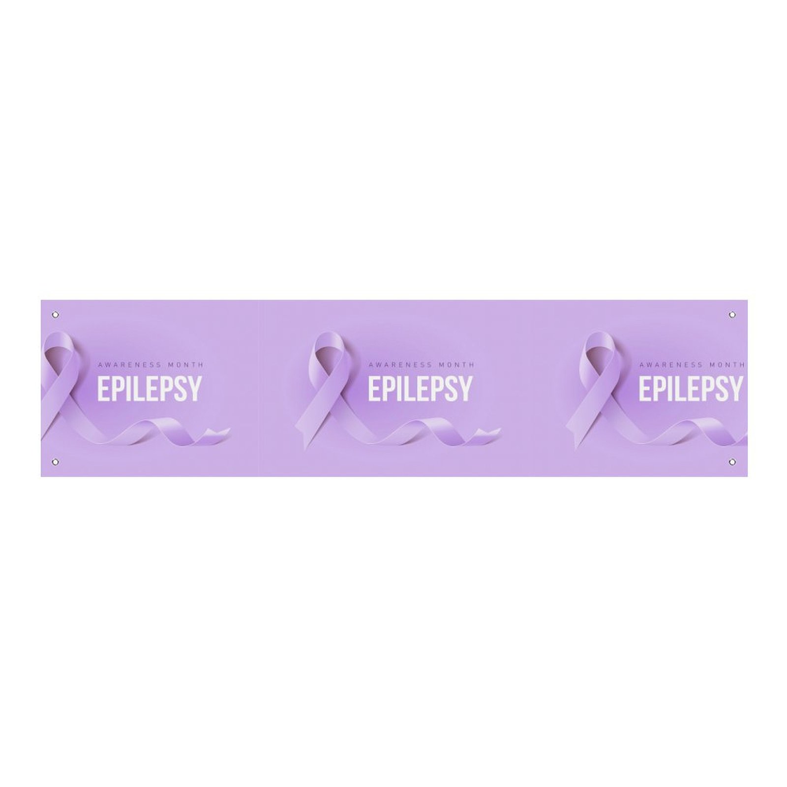 Epilepsy Awareness Month Purple Ribbon Banners Flag Hanging Backdrop ...