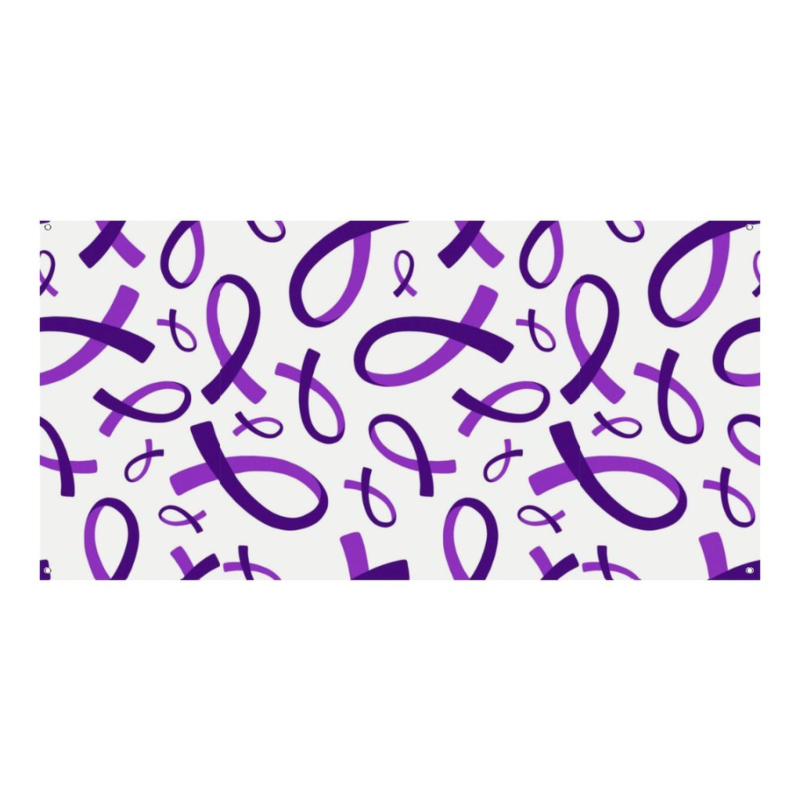 Epilepsy Awareness Month Purple Ribbon Banners Flag Hanging Backdrop ...