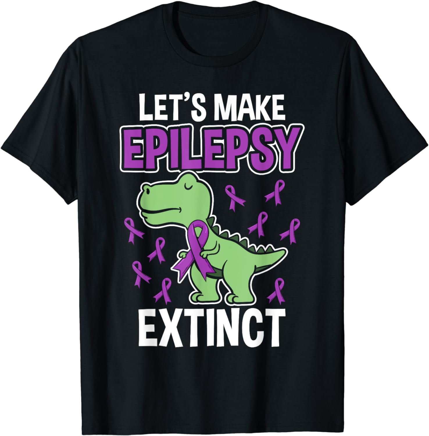 Epilepsy Extinct T-Rex Epilepsy Awareness Month Kids T-Shirt - Walmart.com