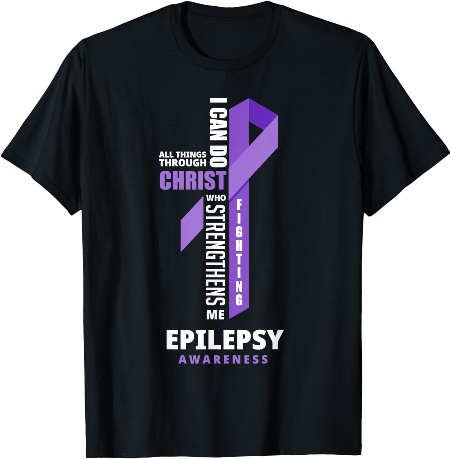 Epilepsy Warrior God Jesus Christ Epilepsy Awareness T-Shirt - Walmart.com