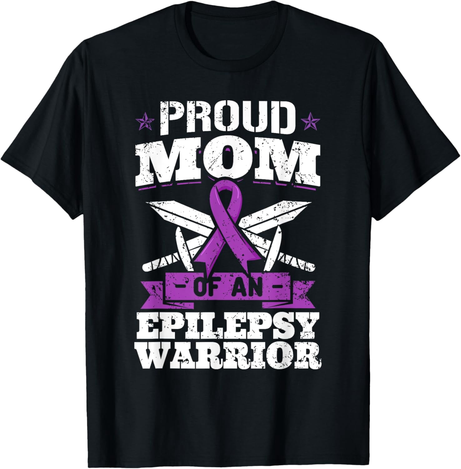 Epilepsy Warrior Mom Epileptic Seizure Disorder Advocate T-Shirt ...