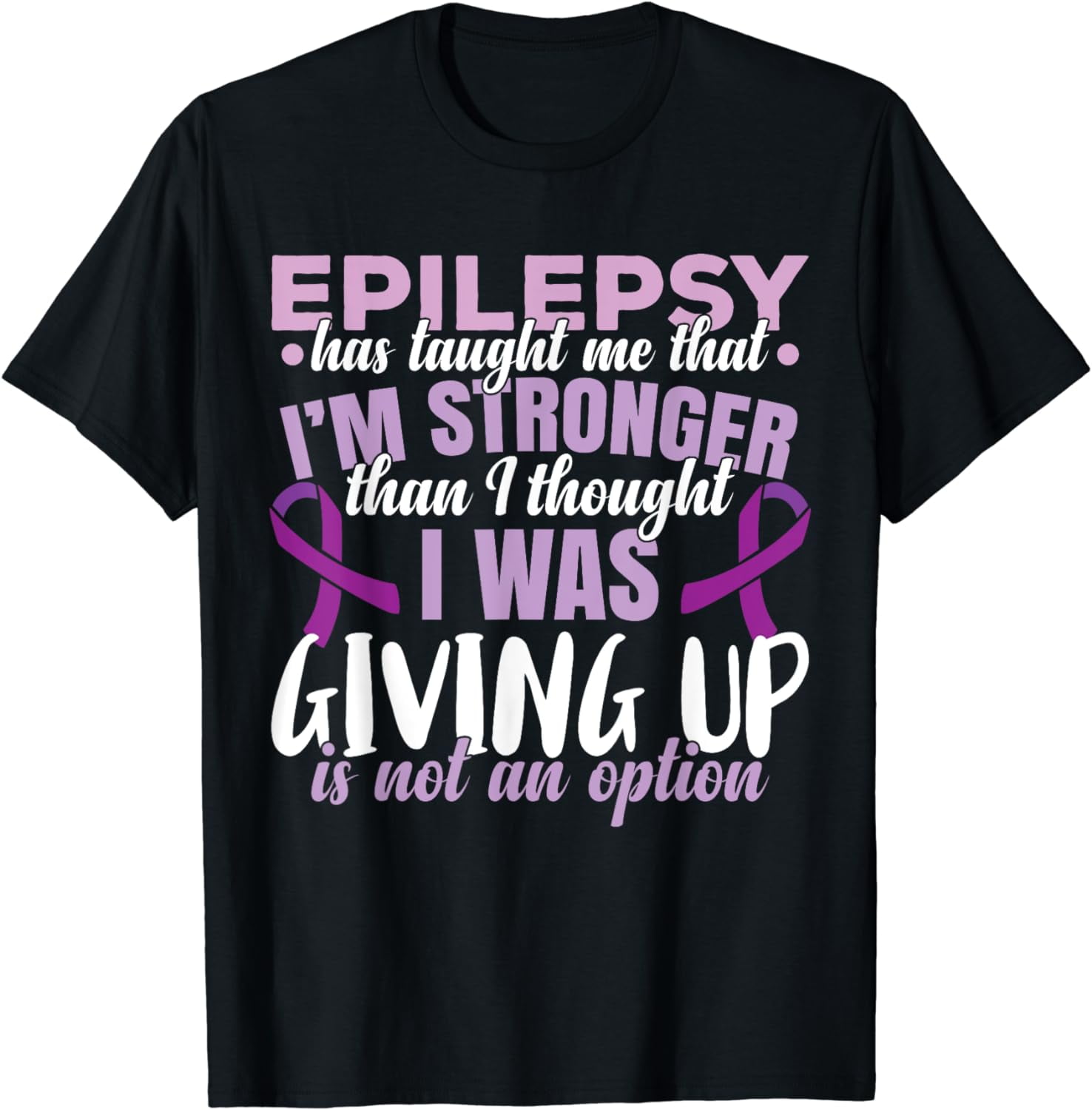 Epilepsy Warrior Purple Ribbon Epilepsy Awareness T-Shirt - Walmart.com