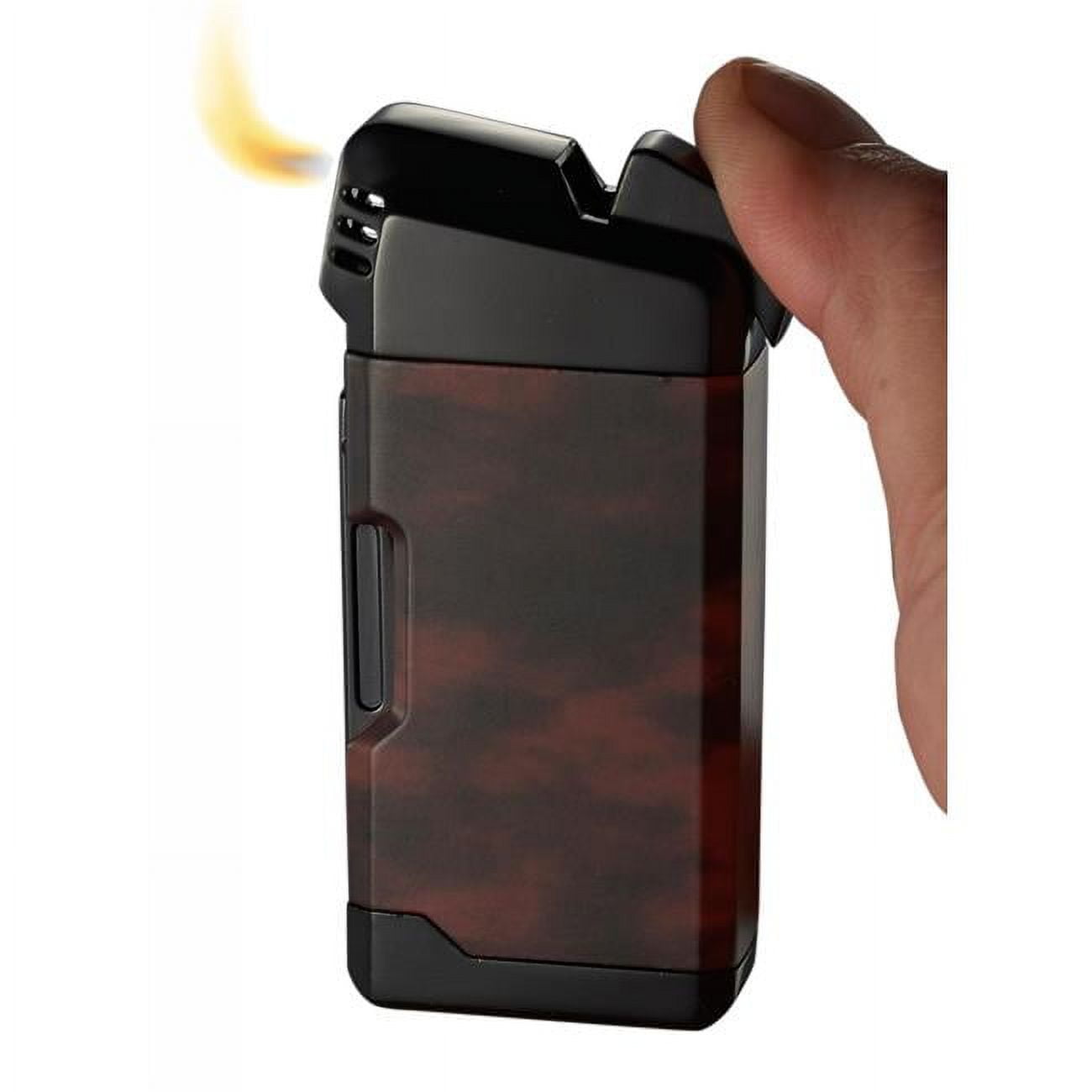 Epirus Soft Flame Pipe Lighter - Dark Wood Finish - Walmart.com