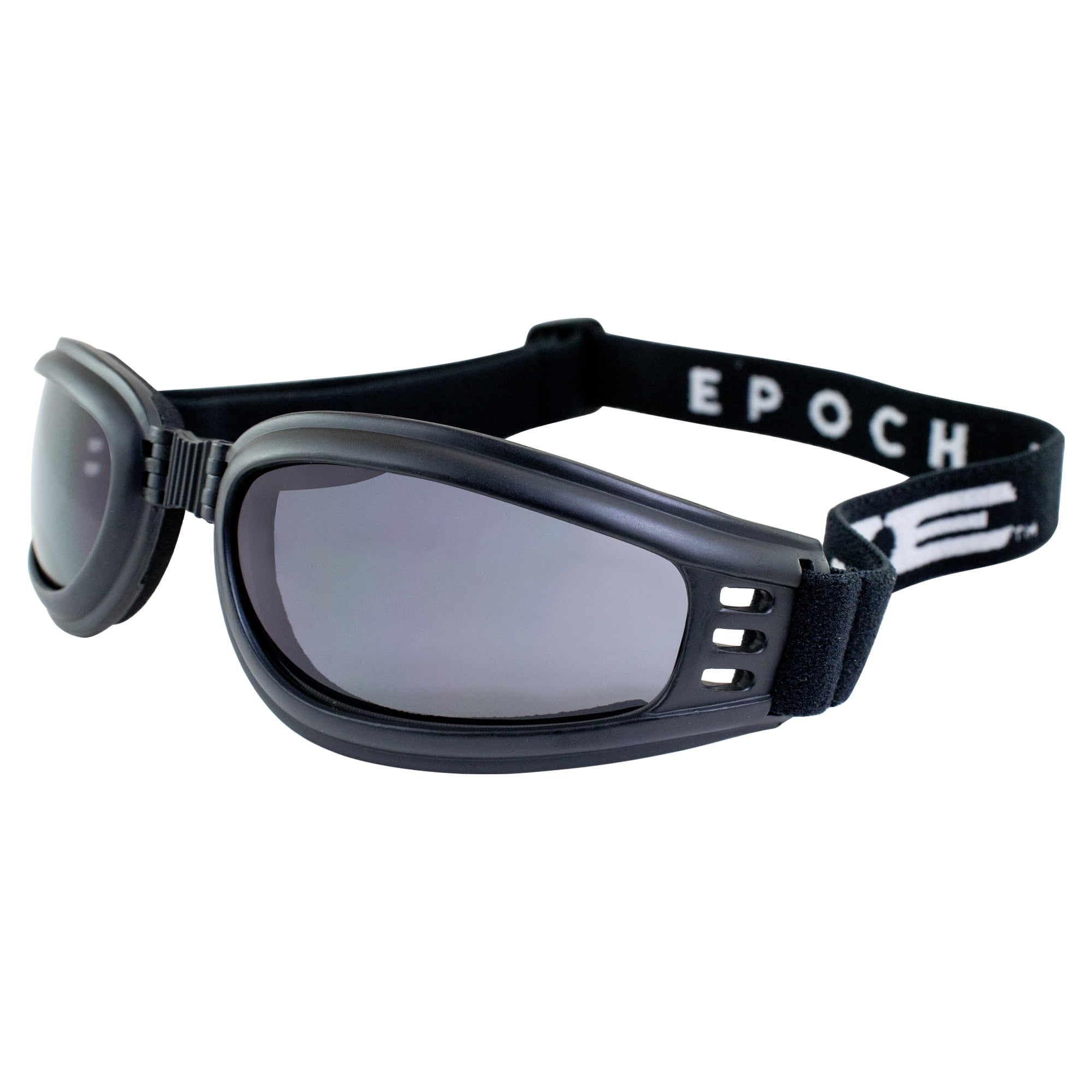 Epoch Eyewear Folding Padded Motorcycle Goggle with Smoke Lens ...