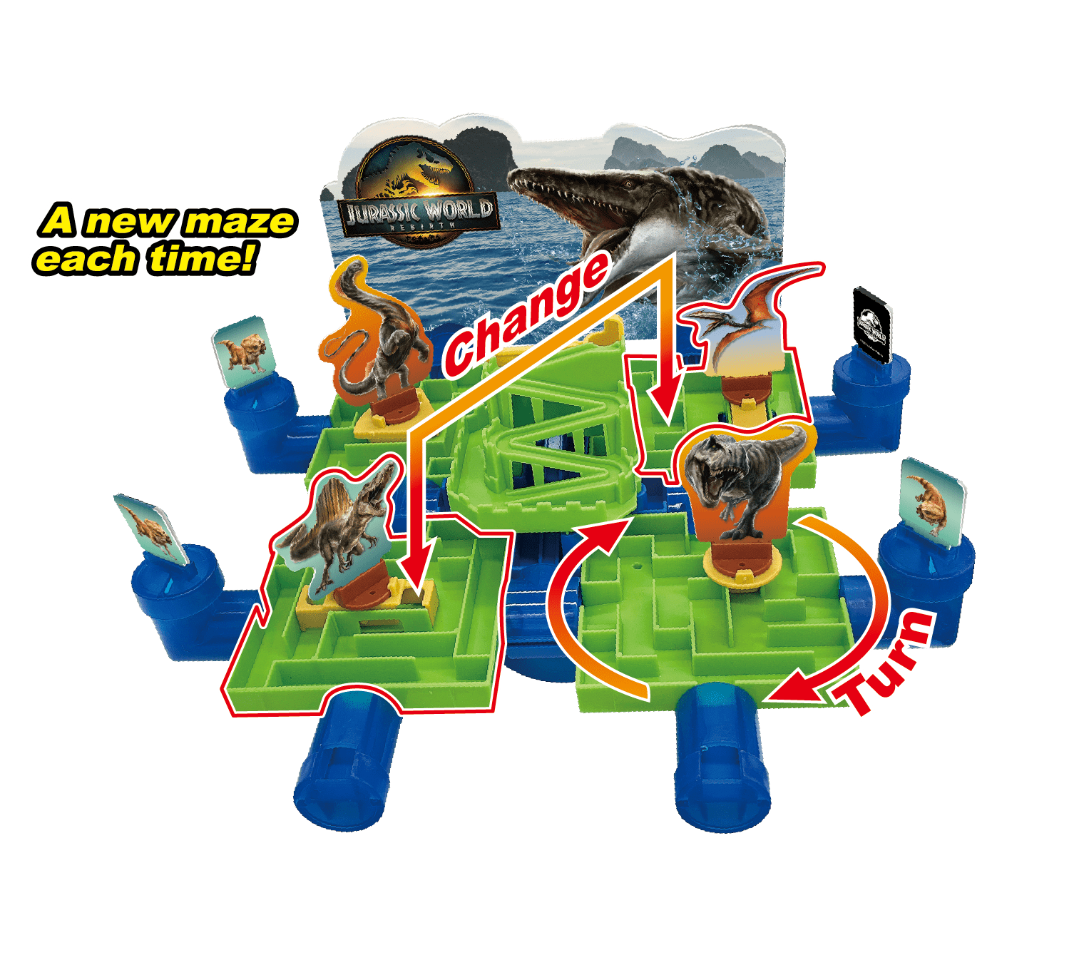 Epoch Games Jurassic World Maze Challenge, Tabletop Skill and Action ...