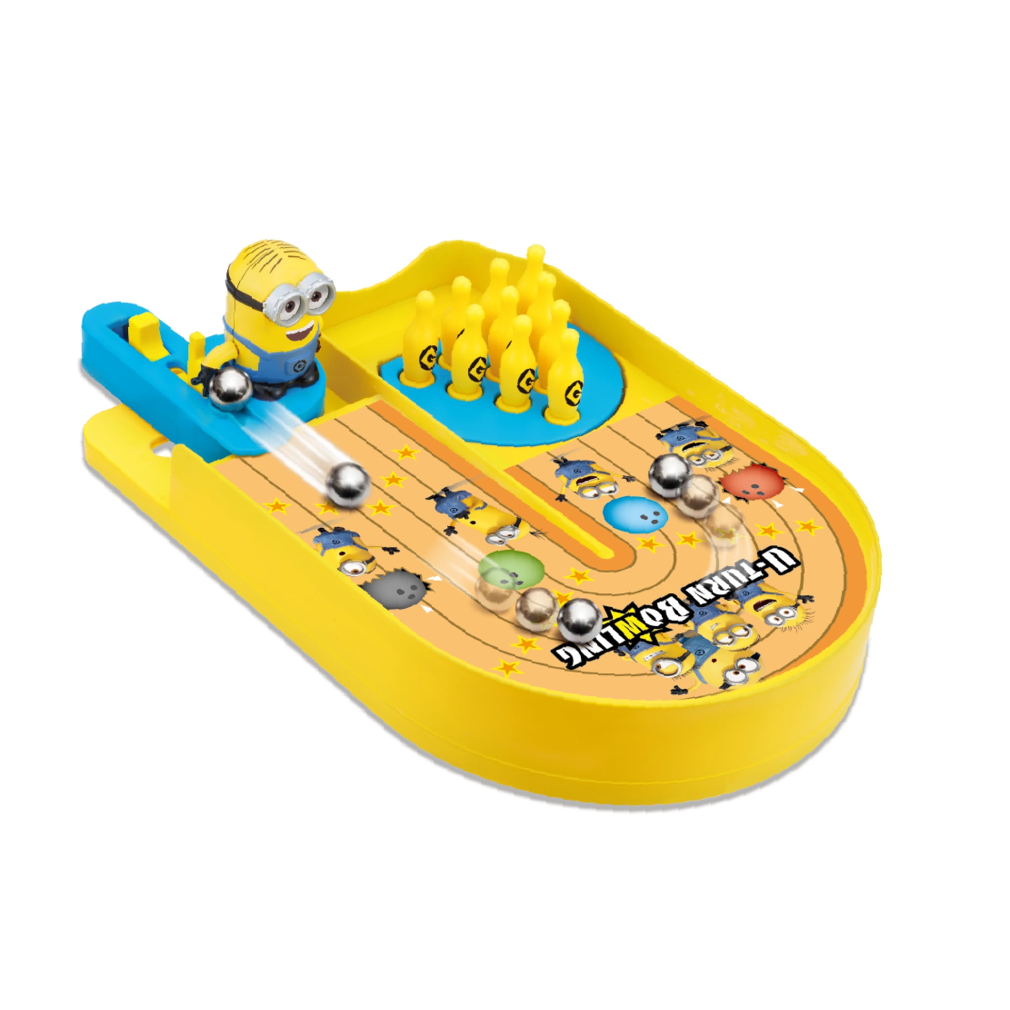 Epoch Games Minions U-Turn Bowling, Tabletop Handheld Bowling Game, 1-2 ...