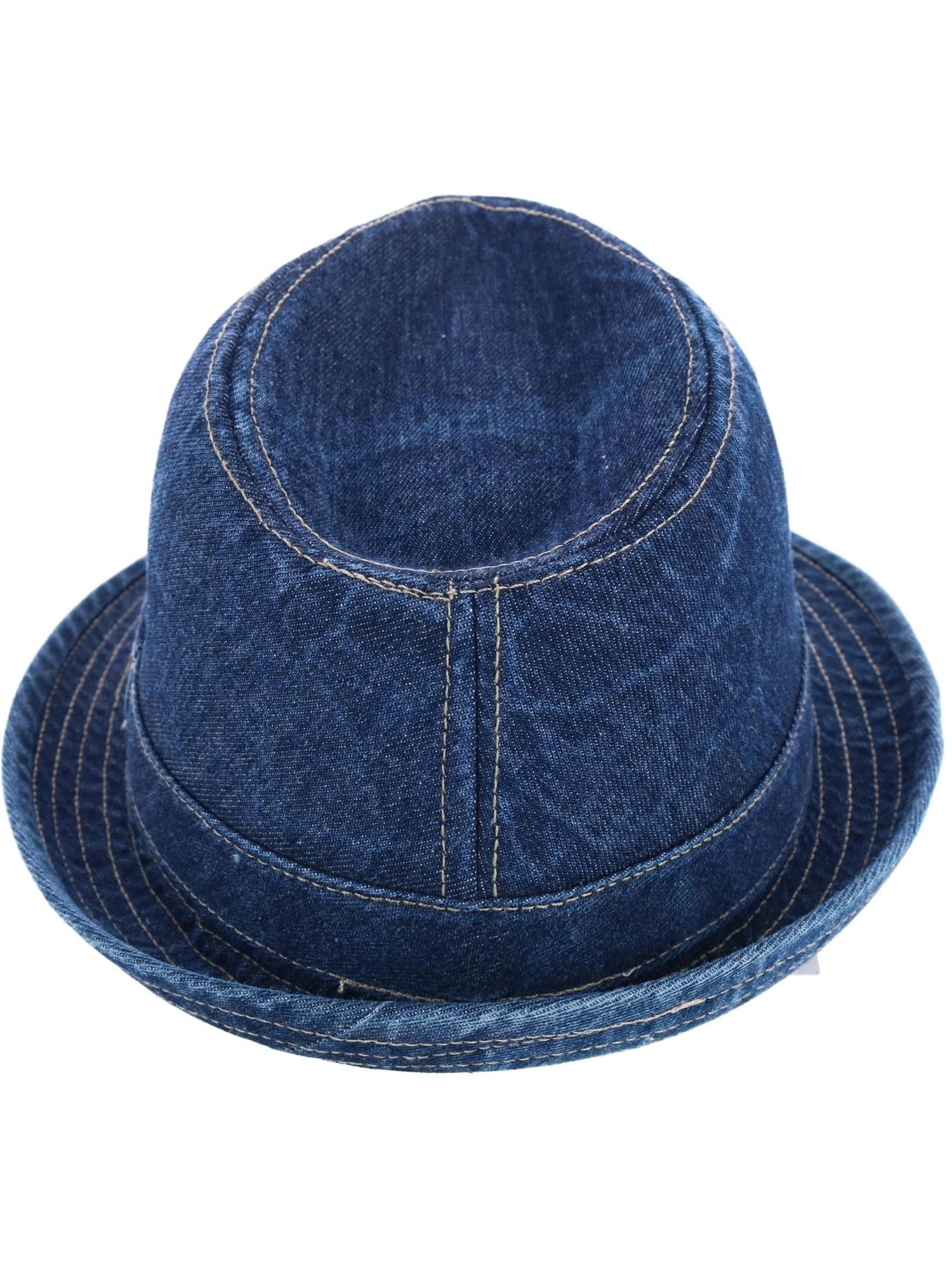 Men's XL Cotton Denim Fedora Hat by Epoch Hats Company - Walmart.com
