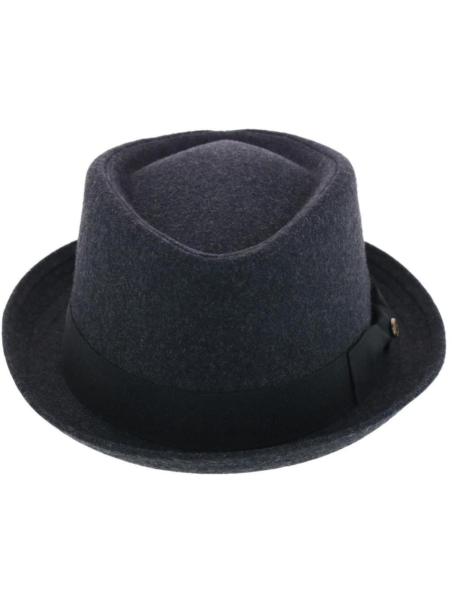 Epoch Hats Company Diamond Shape Wool Fedora with Grosgrain Hatband ...