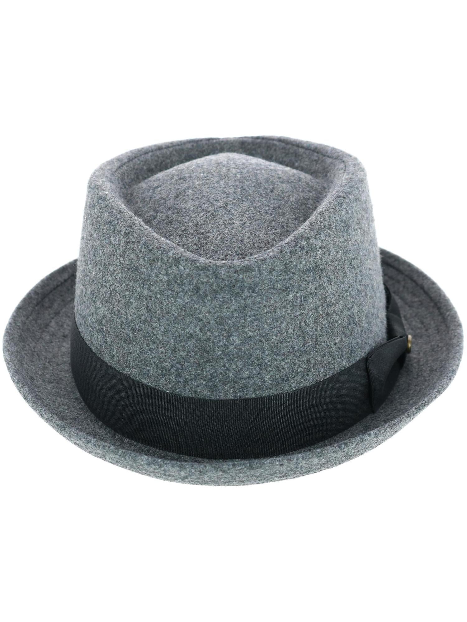 Epoch Hats Company Diamond Shape Wool Fedora with Grosgrain Hatband ...
