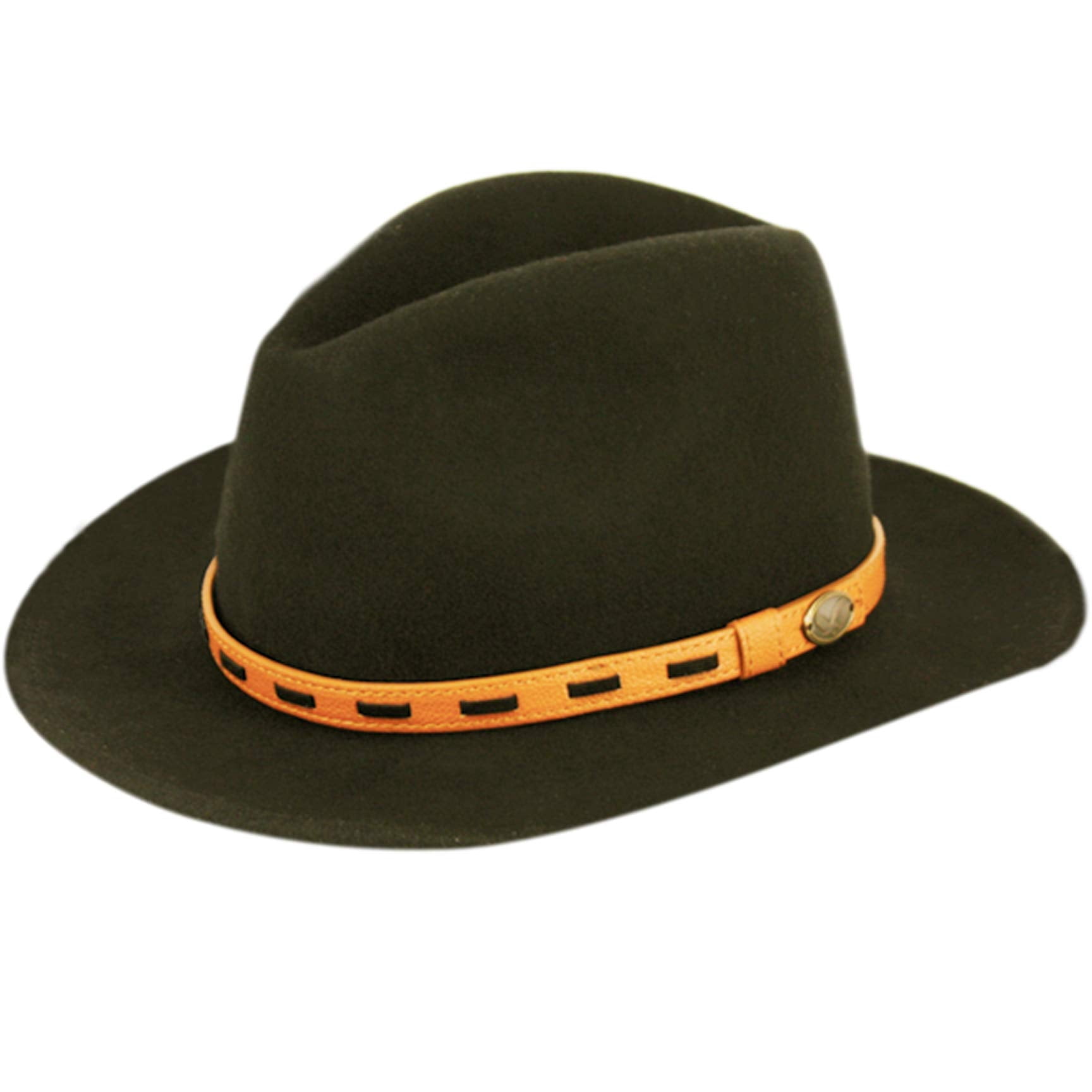 Epoch hats Indiana Jones Style Men's Wool Felt Outback Fedora with ...