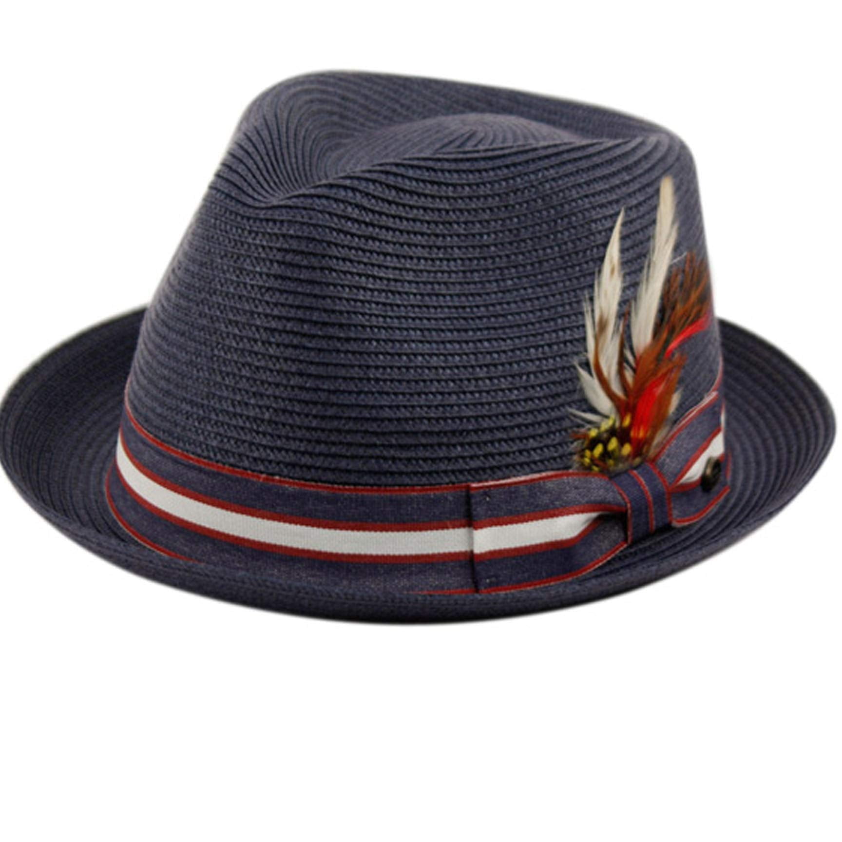 Epoch hats Mens Summer Crushable & Packable Straw Fedora Hat - Walmart.com