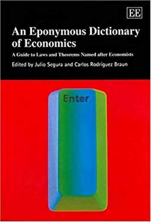 Pre-Owned Eponymous Dictionary Of Economics : A Guide To Laws And ...