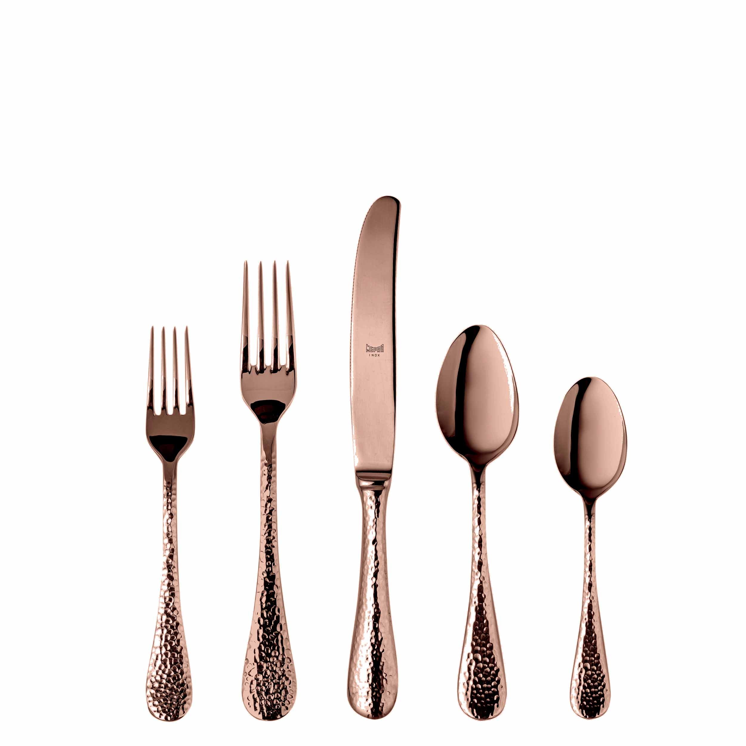 Mepra Epoque Bronze 5 Piece Place Setting with 1 Table Knife, 1 Dinner ...