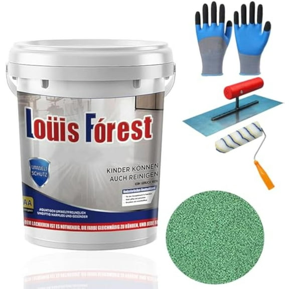 Louis Forest Floor Coating, 2025 Waterproof Floor Paint, Epoxy Colored ...