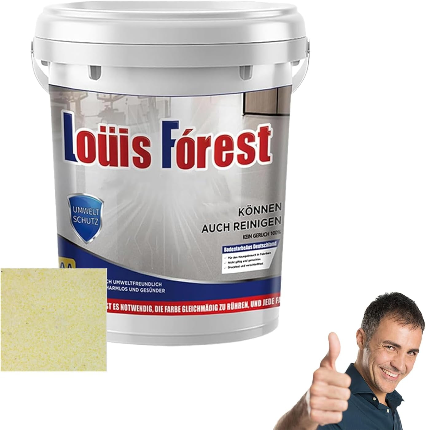 Epoxy Colored Sand Floor Paint, Louis Forest Epoxy Floor Paint for ...