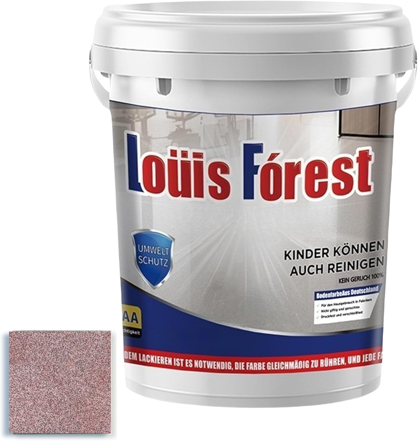 Epoxy Colored Sand Floor Paint, Louis Forest High Gloss Effect Epoxy ...