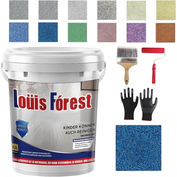 Epoxy Coloured Sand Floor Paint Coating Kit, Self Leveling Epoxy Floor ...