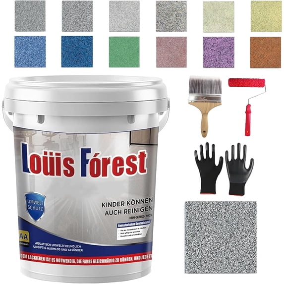 Epoxy Coloured Sand Floor Paint Coating Kit, Self Leveling Epoxy Floor ...