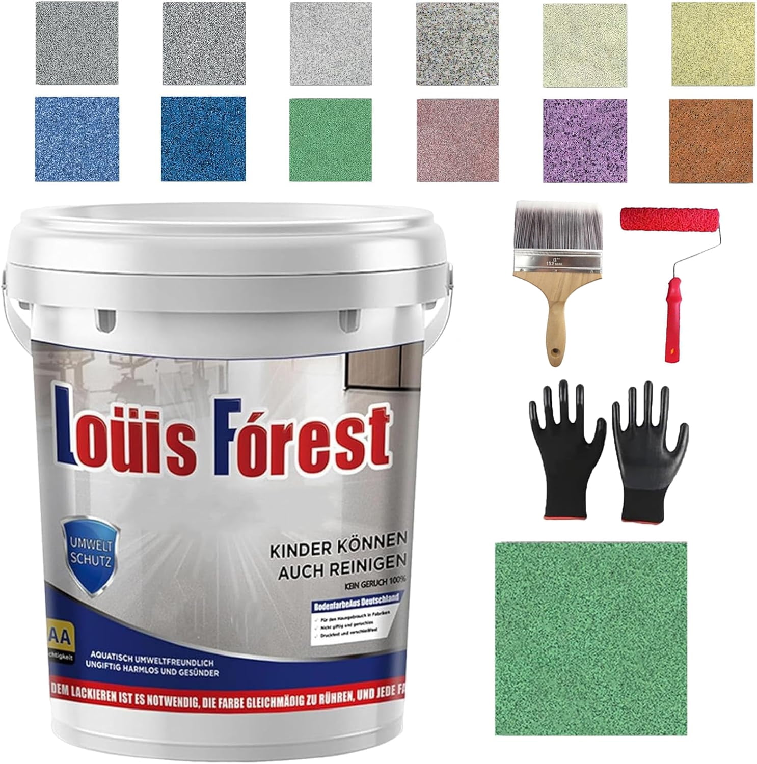 Epoxy Coloured Sand Floor Paint Coating Kit, Self Leveling Epoxy Floor ...