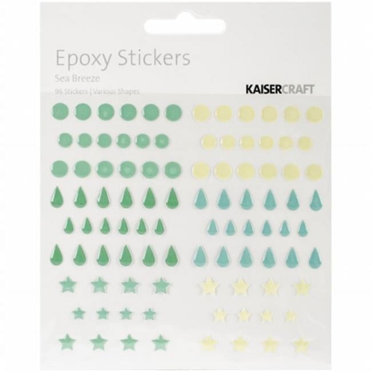 Epoxy Dots & Shapes Stickers-sea Breeze - Walmart.com