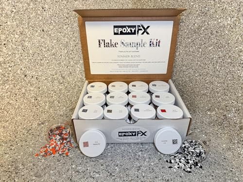 Epoxy Flakes Sample Box - (24 Flake Samples) Summer Blend - Epoxy Flake ...