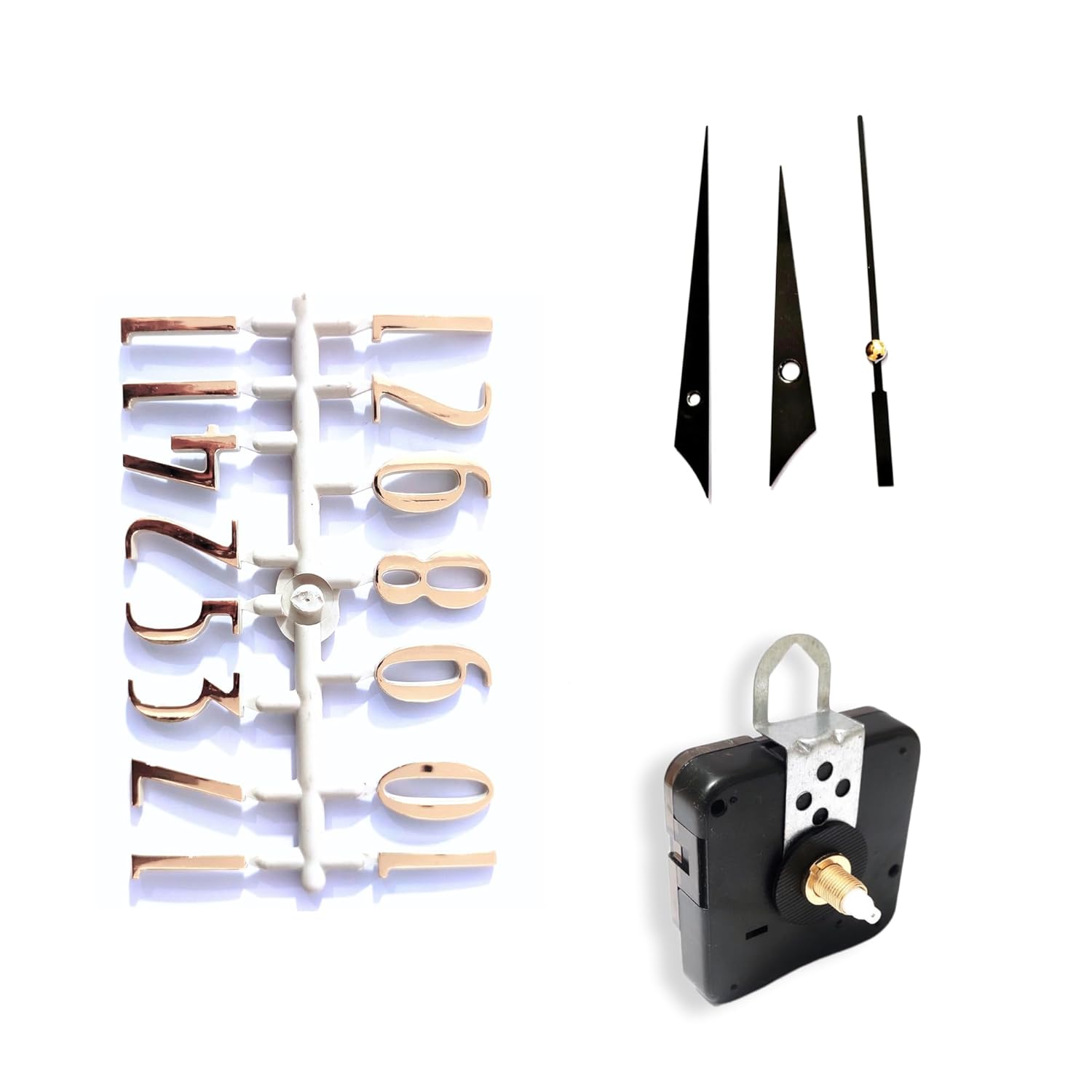 Epoxy Fusion Wall Clock Movement Kit Includes Numbers Numerical Clock ...