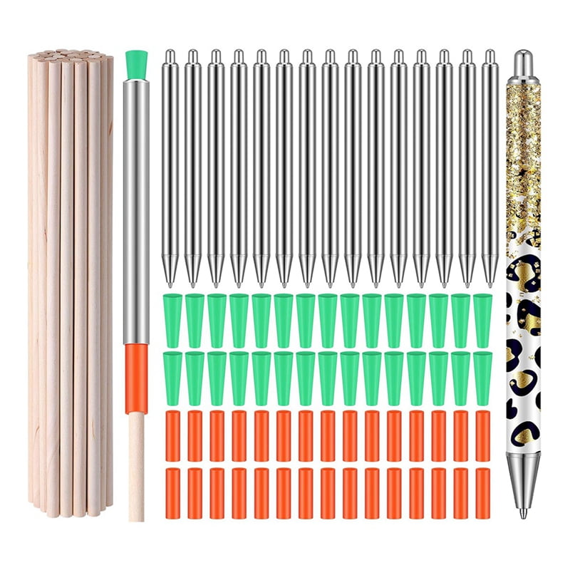 Epoxy Glitter Pen Swivel Attachment Set Stainless Steel Pens Silicone ...